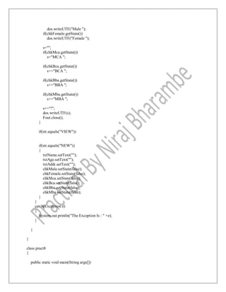 Core java pract_sem iii | PDF