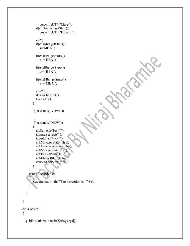 Core Java Pract Sem Iii Pdf