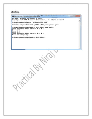 Core java pract_sem iii | PDF