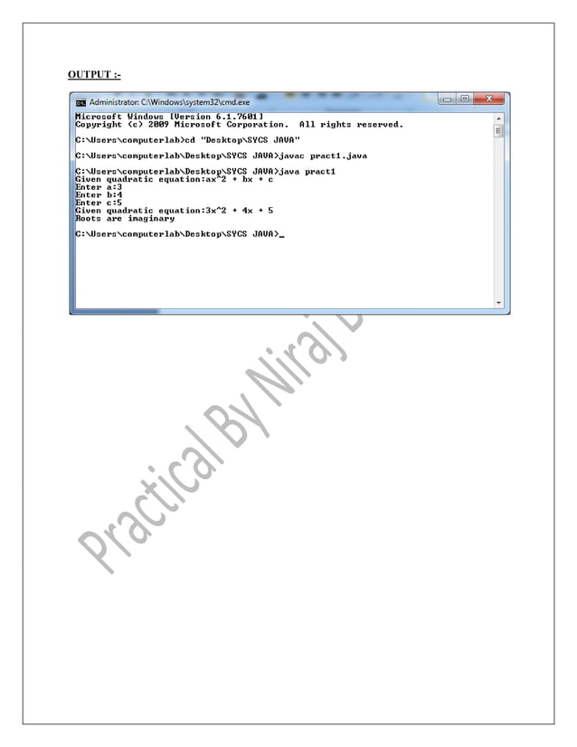 Core java pract_sem iii | PDF