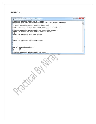 Core java pract_sem iii | PDF