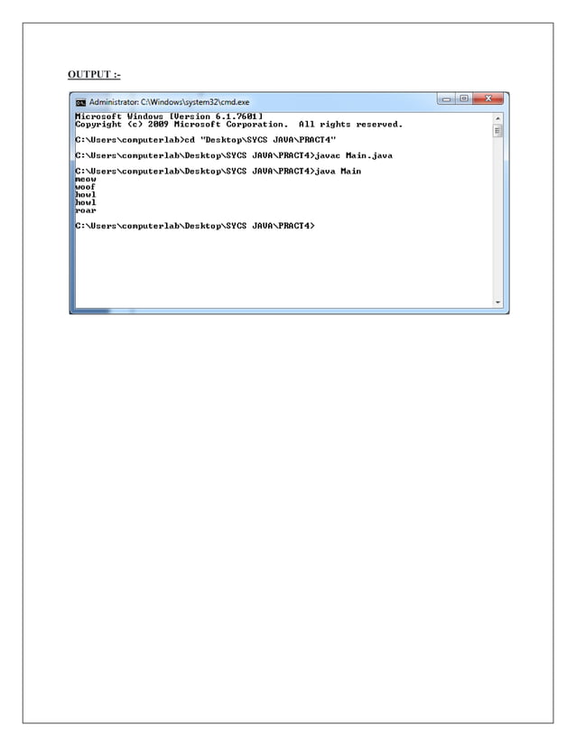 Core java pract_sem iii | PDF