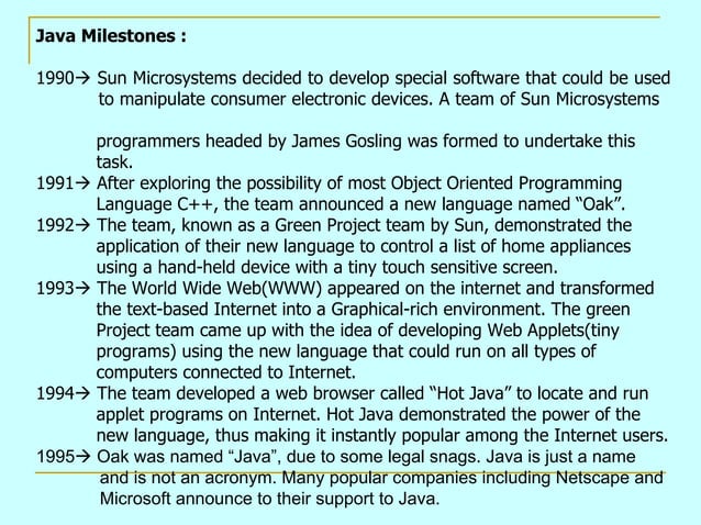 Core java slides | PPT