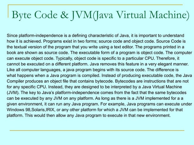 Core java slides | PPT