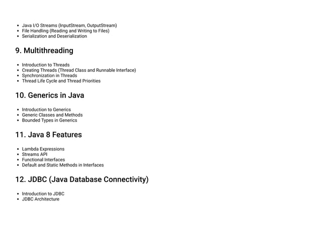 The Java programming language syllabus . | PPT
