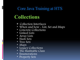 Core java Classroom training at HarshithaTechnologies | PPT