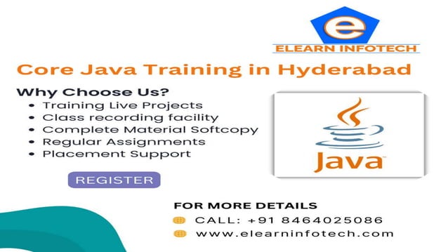 Core Java Training in Hyderabad | PPT