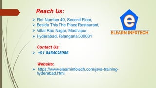 Core Java Training in Hyderabad | PPT