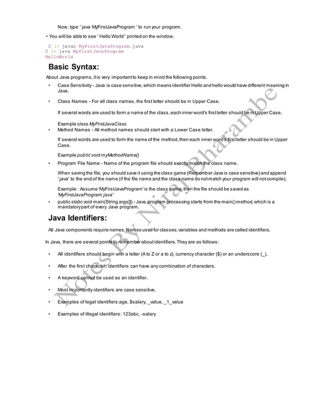 Core Java Tutorial Pdf 2735