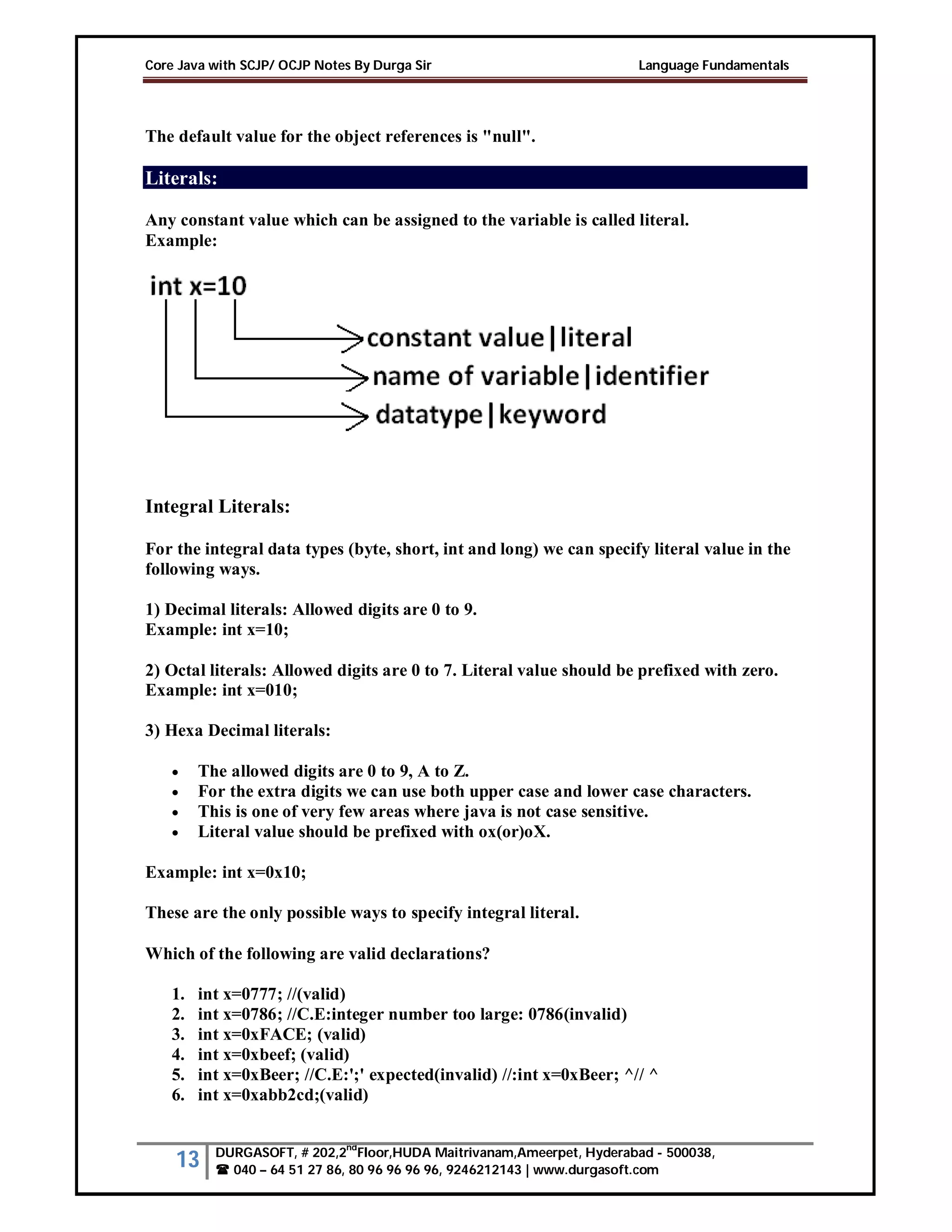 Corejavawithscjpocjpnotesbydurgapdf Programming Languages
