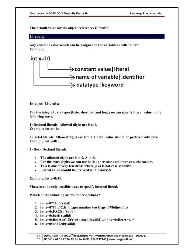 Core_Java_with_SCJP_OCJP_Notes_By_Durga.pdf | Programming Languages ...