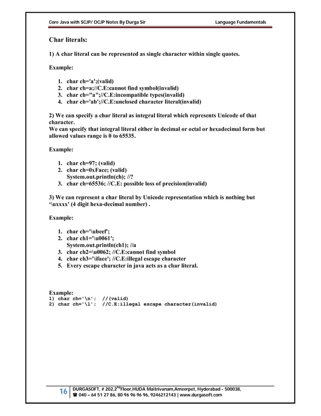 Core_Java_with_SCJP_OCJP_Notes_By_Durga.pdf | Programming Languages ...