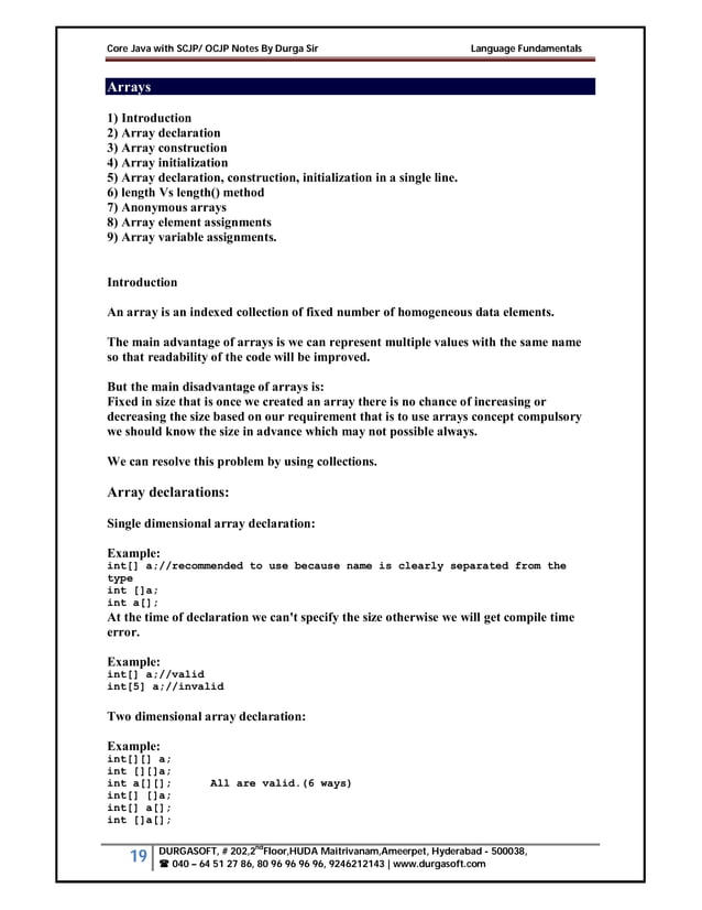 Corejavawithscjpocjpnotesbydurgapdf 