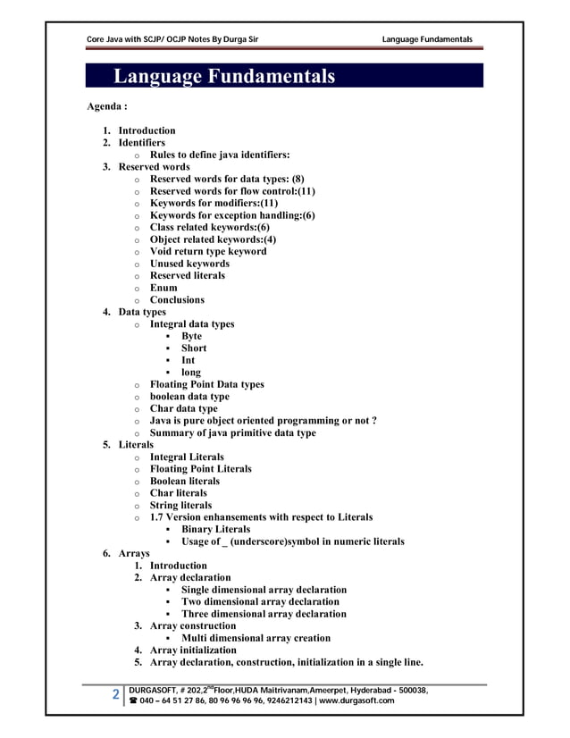 Core_Java_with_SCJP_OCJP_Notes_By_Durga.pdf | Programming Languages ...