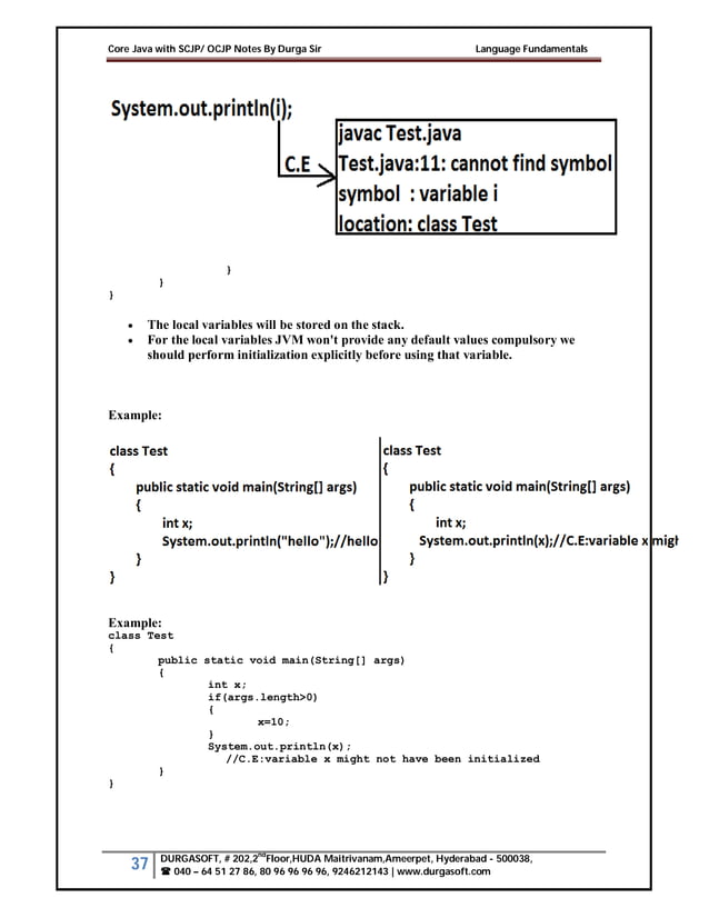 Core_Java_with_SCJP_OCJP_Notes_By_Durga.pdf | Programming Languages ...
