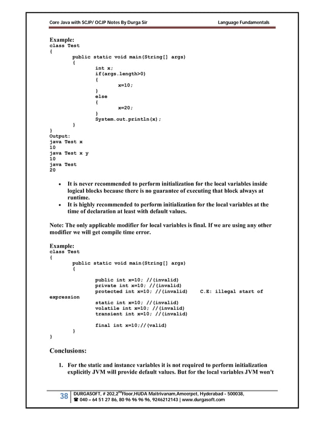 Core_Java_with_SCJP_OCJP_Notes_By_Durga.pdf | Programming Languages ...