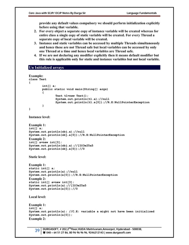 Core_Java_with_SCJP_OCJP_Notes_By_Durga.pdf | Programming Languages ...