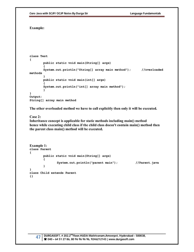 Core_Java_with_SCJP_OCJP_Notes_By_Durga.pdf | Programming Languages ...