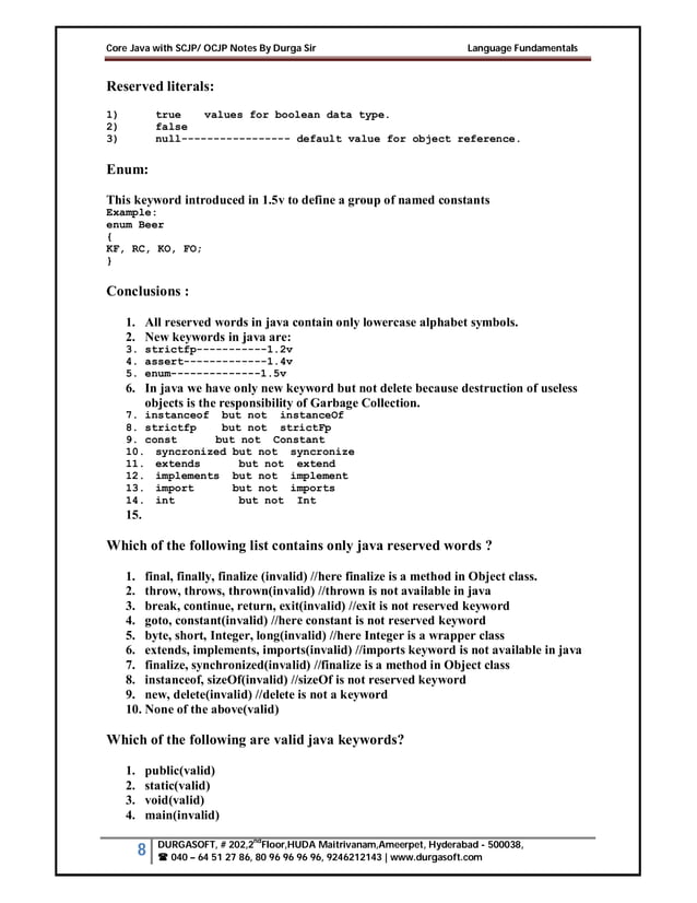 Core_Java_with_SCJP_OCJP_Notes_By_Durga.pdf | Programming Languages ...