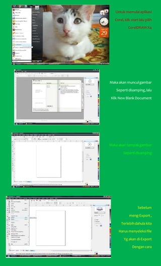 cara import-export di CorelDrawX4 | DOCX