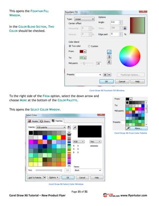 Corel Draw Beginner Tutorial: How to Make a New Product Flyer | PDF