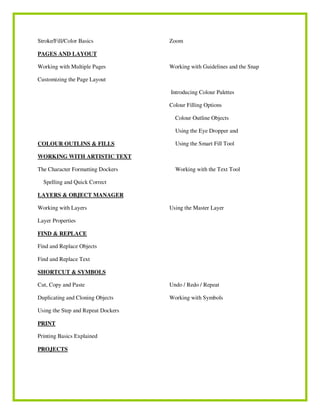 Corel draw - brochure | PDF