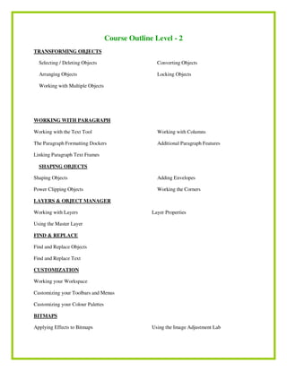 Corel draw - brochure | PDF
