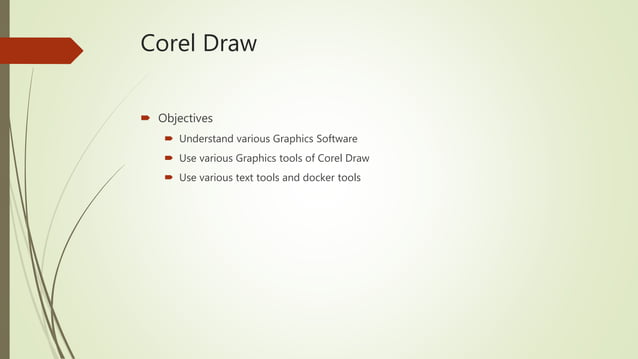 Introduction to Corel Draw | PPTX | Desktop Publishing | Computer Software and Applications