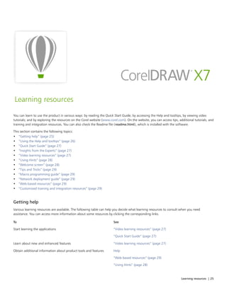 CorelDRAW-X7 tutorial class guide for beginners | PDF