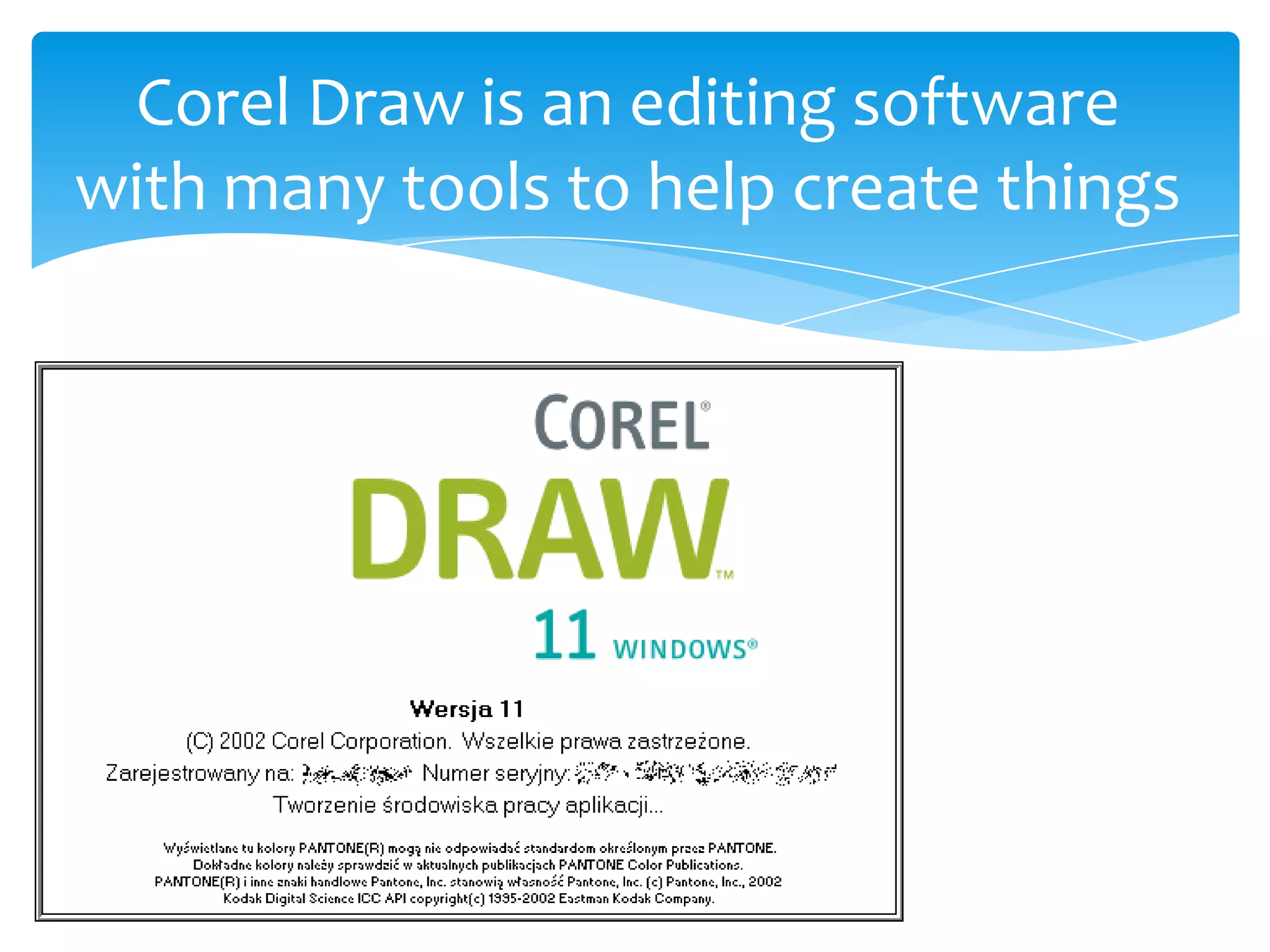 How To Use Corel Draw11 | PPT
