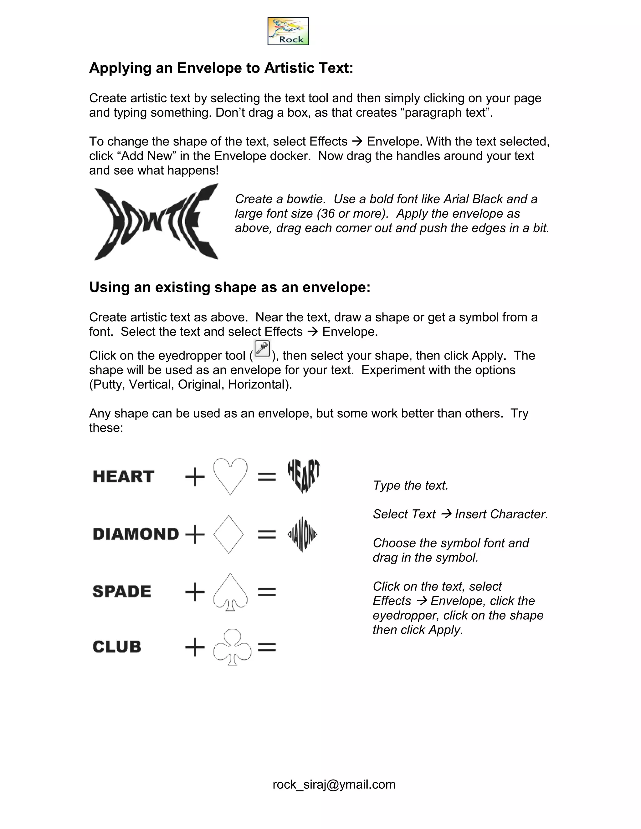 Corel draw 12 notes | PDF