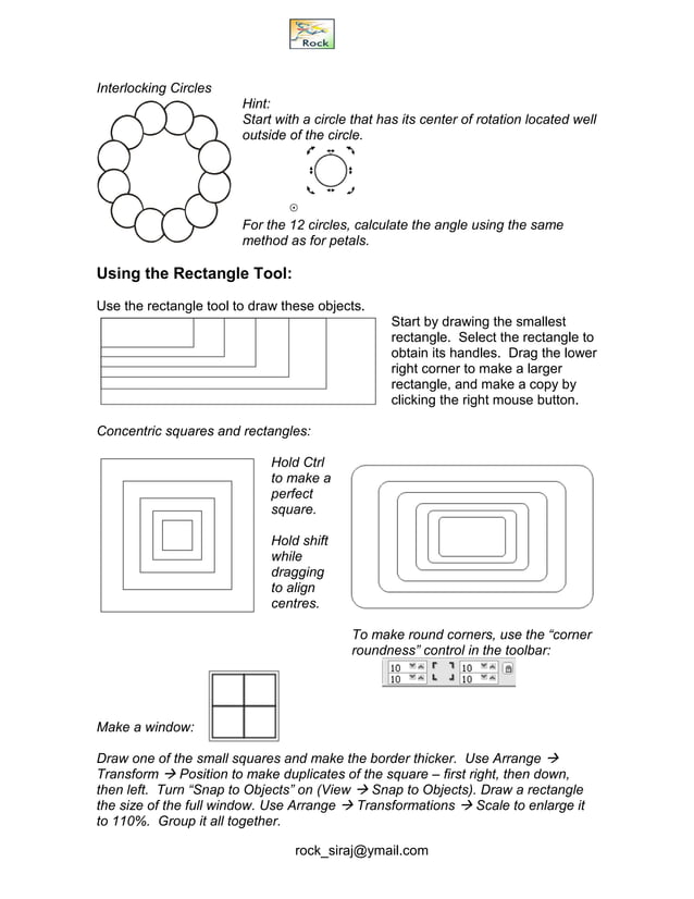 Corel draw 12 notes | PDF | Drawing and Sketching | Arts and Crafts