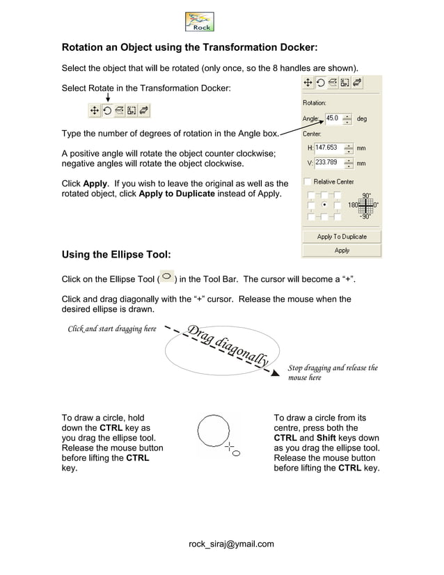 Corel draw 12 notes | PDF | Drawing and Sketching | Arts and Crafts