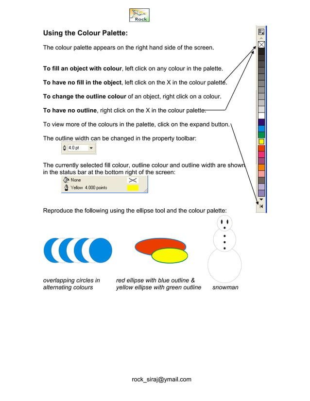 Corel draw 12 notes | PDF | Drawing and Sketching | Arts and Crafts