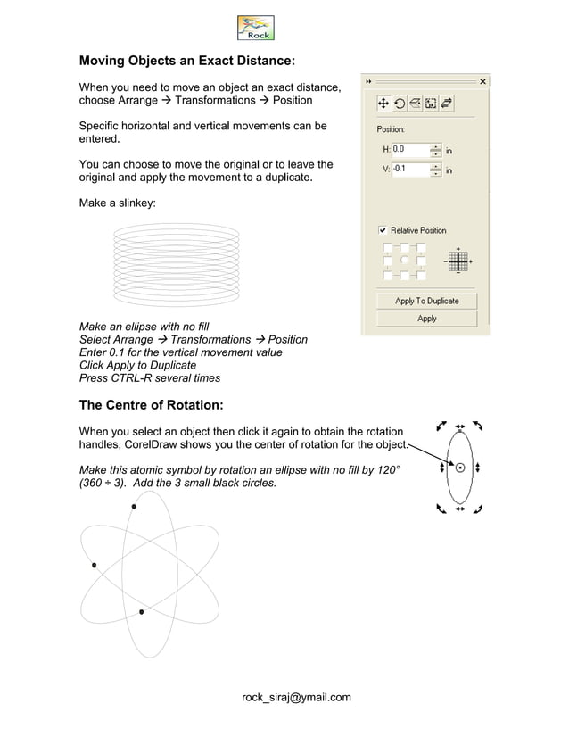 Corel draw 12 notes | PDF | Drawing and Sketching | Arts and Crafts
