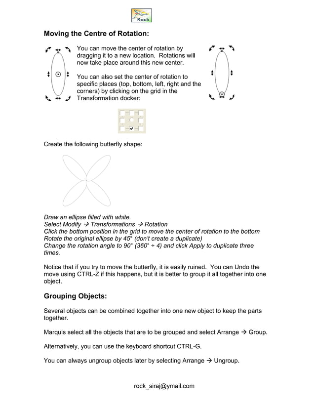 Corel draw 12 notes | PDF | Drawing and Sketching | Arts and Crafts
