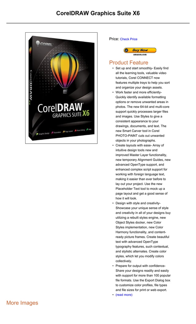 Corel draw graphics suite x6 | PDF