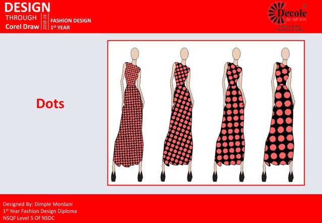 Dimple Mordani, Diploma Fashion Design First Year, (Corel Draw Project ...