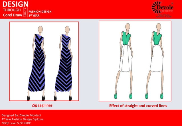 Dimple Mordani, Diploma Fashion Design First Year, (Corel Draw Project ...