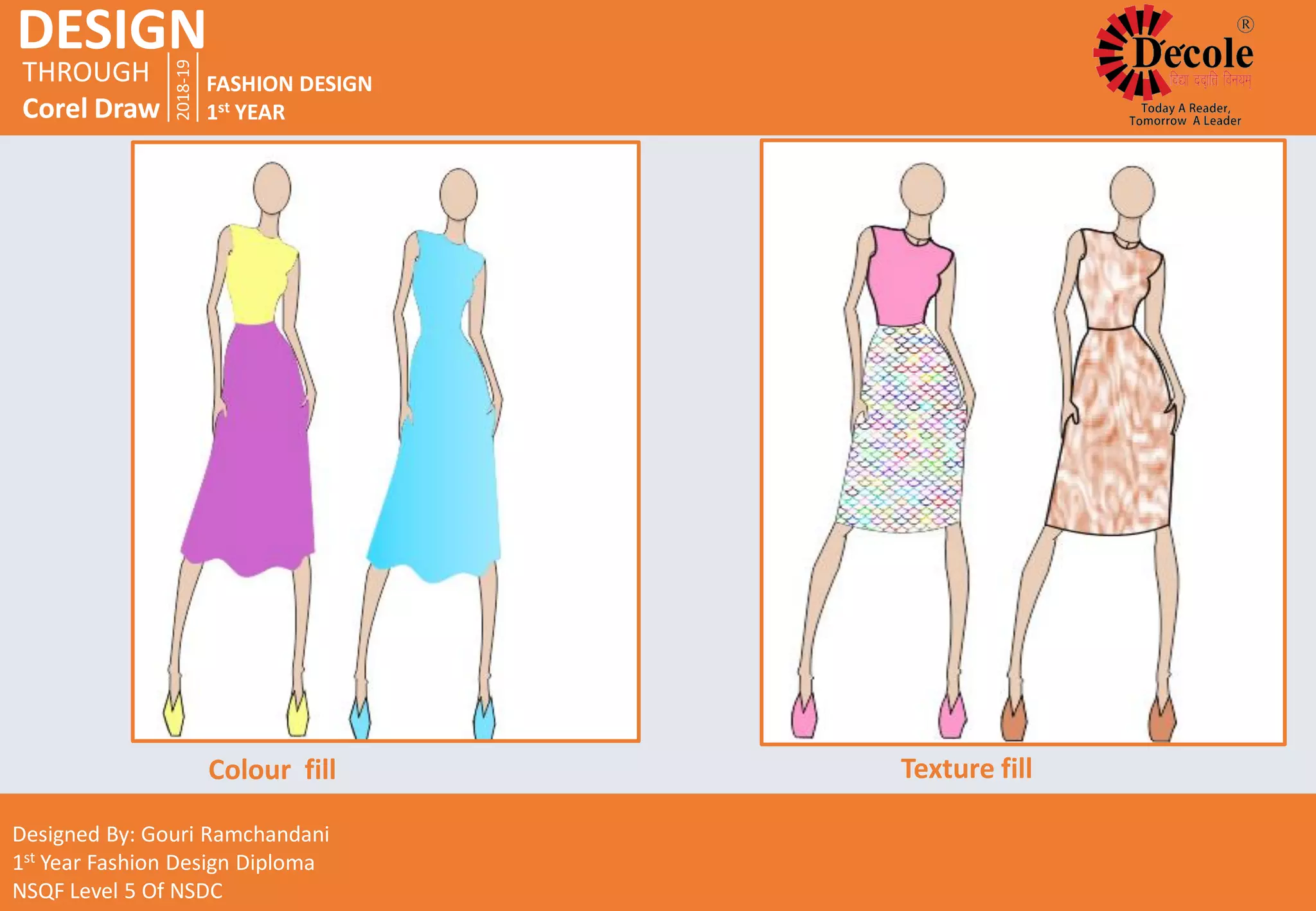 Gouri Ramchandani, Diploma Fashion Design First Year, (Corel ...