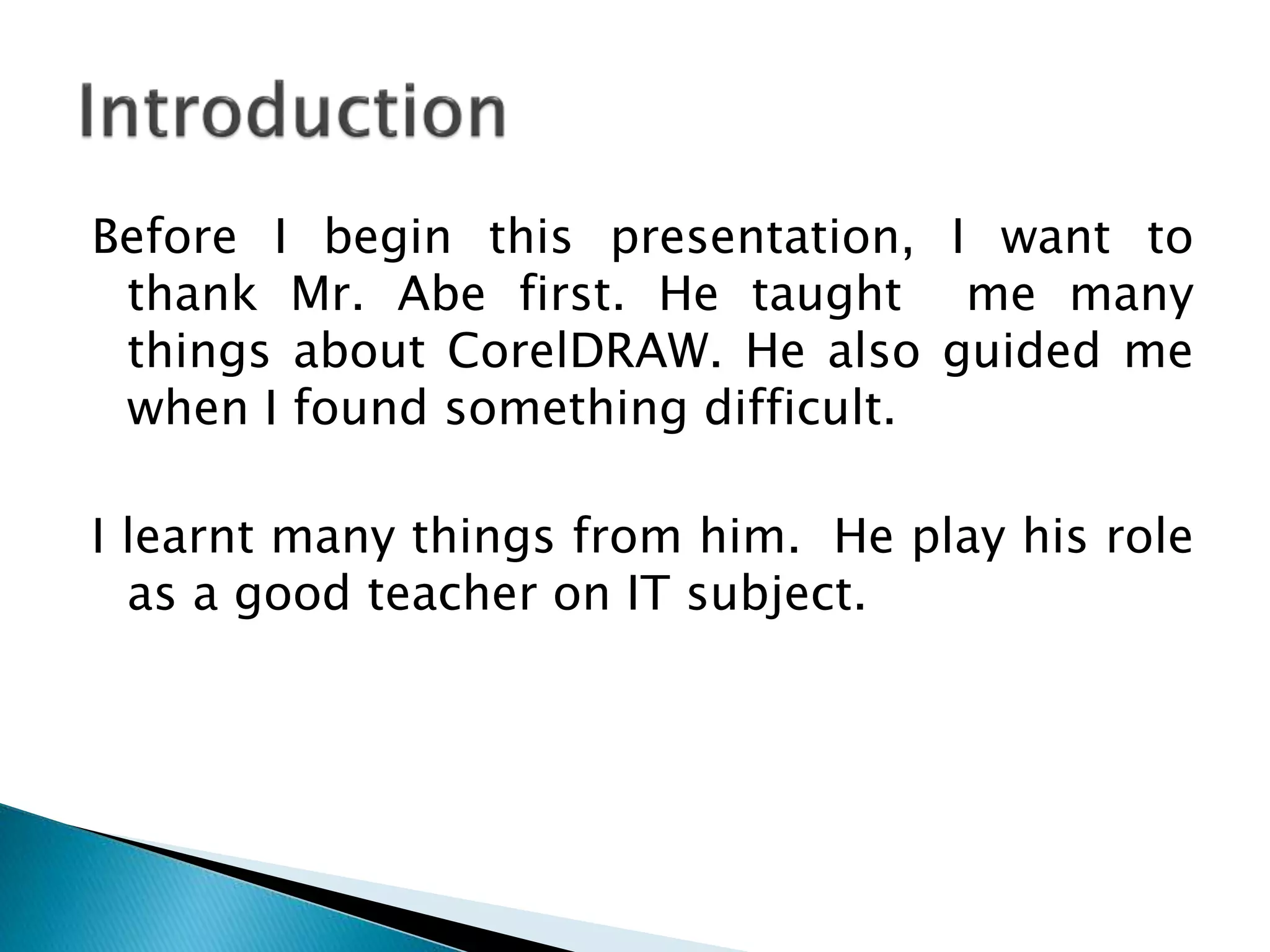 CorelDRAW Presentation.ppt