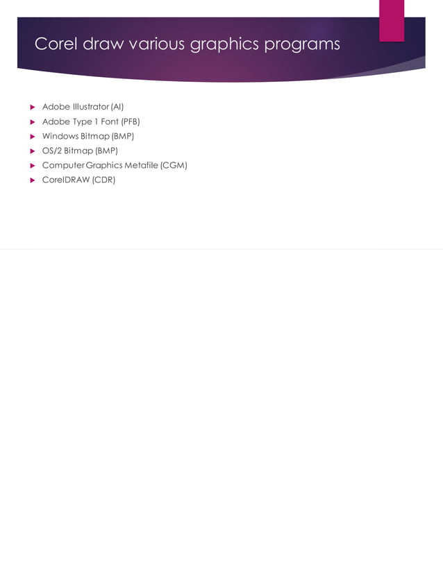 Corel draw Presentation (1).pdf | Desktop Publishing | Computer Software and Applications