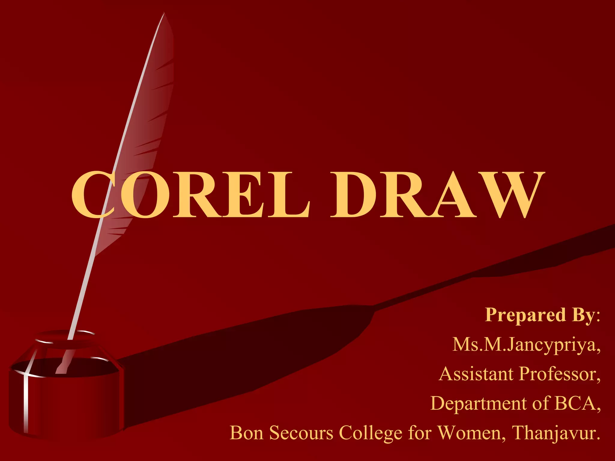 Corel draw tools | PPTX