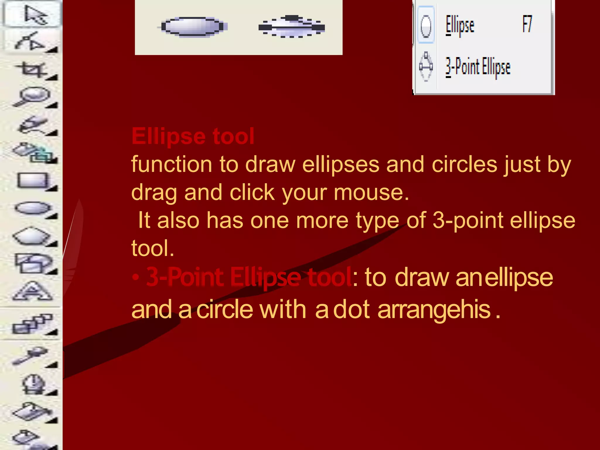 Corel draw tools | PPTX