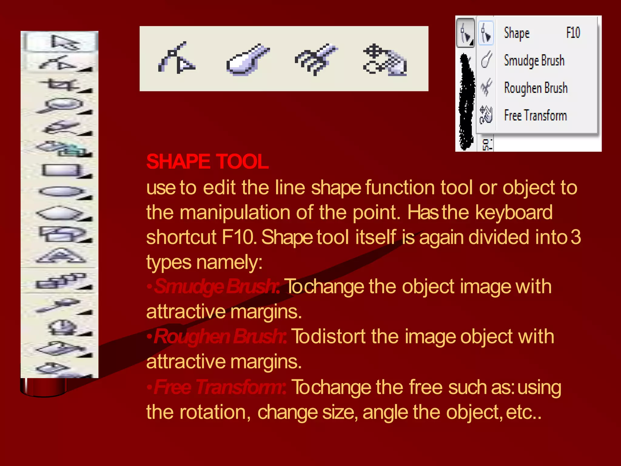 Corel draw tools | PPTX