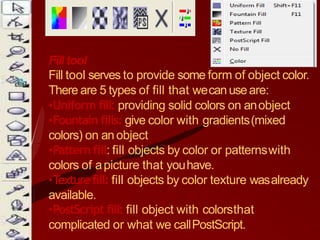 Corel draw tools | PPTX