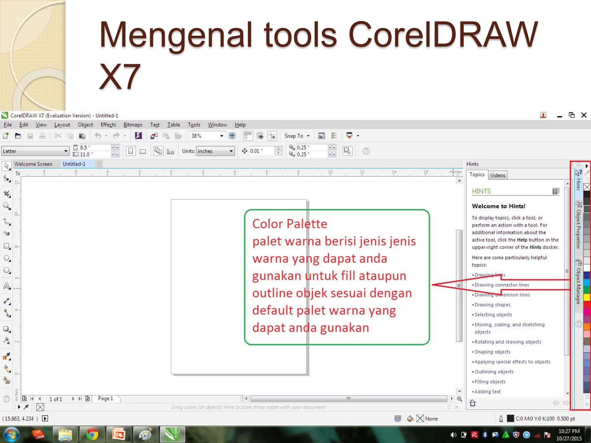 materi tentang CORELdraw_X7 untuk kelas X SMK | PPT | Free Download
