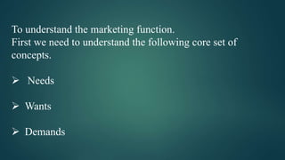 Core marketing concept ppt | PPTX