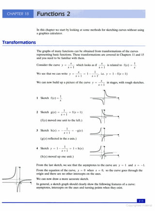 Core mathematics for advanced level - Functions | PDF
