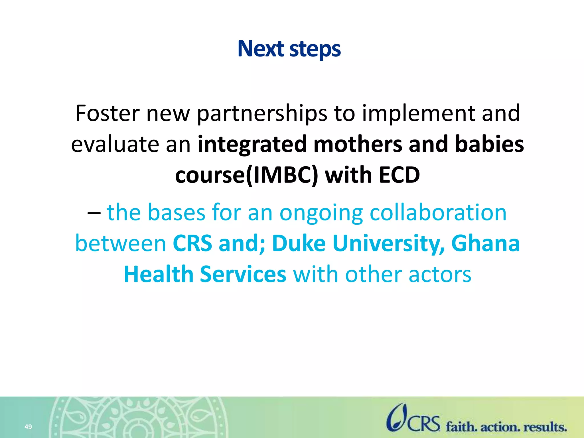 Presentation_Multisectoral Partnerships and Innovations for Early ...